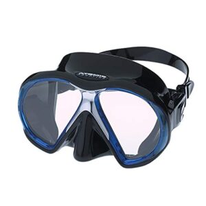 atomic subframe slim fit mask (black silicone blue frame)