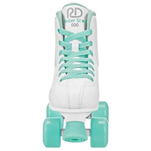 Roller Derby Roller Star 600 Women's Roller Skates - White/Mint - Size 09