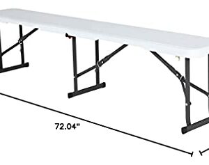 Lifetime 80305 Portable Folding Bench , White