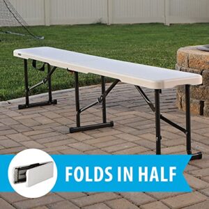 Lifetime 80305 Portable Folding Bench , White