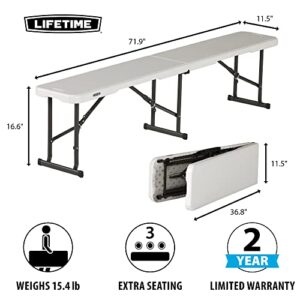 Lifetime 80305 Portable Folding Bench , White