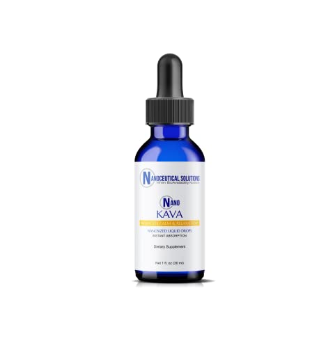 Nano KAVA Liquid Drops - Highly Bioavailable High Potency Formulation. Natural Herbal Extract from The Roots of The Kava Plant. Relaxes and soothes Sore Muscles. 30 Servings Per Bottle.