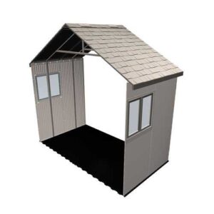 lifetime 6426 60 inch extension kit for 11 foot sheds, 2 windows included, desert sand