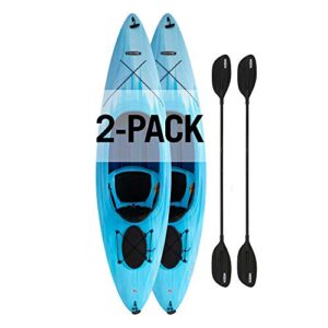 lifetime cruze 100 sit-in kayak, 2-pack, sky fusion, 10-foot