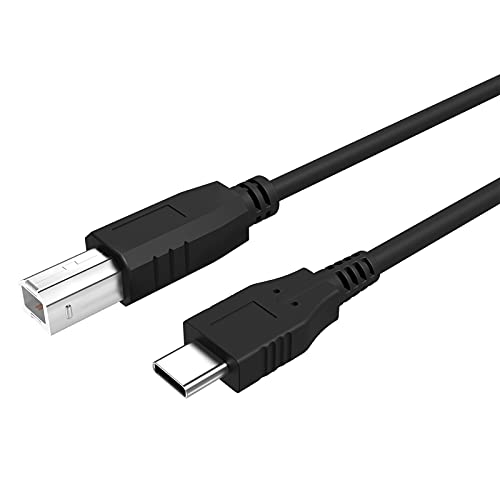 USB C Printer Cable 3.3Ft, Type C to USB B Printer Scanner Cable Compatible with MacBook Pro, HP, Dell, Epson, Canon, Brother, Samsung Printers