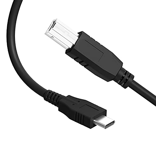 USB C Printer Cable 3.3Ft, Type C to USB B Printer Scanner Cable Compatible with MacBook Pro, HP, Dell, Epson, Canon, Brother, Samsung Printers