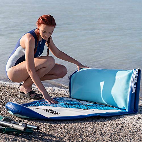 Lifetime Vista Inflatable Stand Up Paddle Board, 11' Long x 32" Wide x 6" Thick, Durable and Lightweight SUP, Stable Wide Stance Deck, Includes Backpack, Paddle, Pump, Removable Fin and Repair Kit