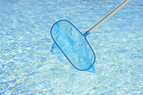 Poolmaster 18215 Basic Aluminum Leaf Rake, Medium, Blue