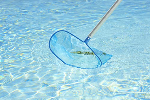 Poolmaster 18215 Basic Aluminum Leaf Rake, Medium, Blue