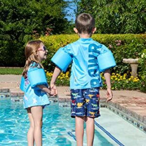 Poolmaster Swimming Pool Swim Shirt Swim Vest with Arm Floaties, Unicorn