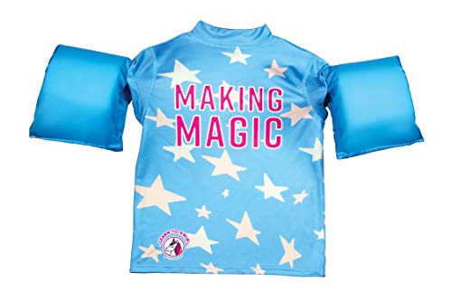 Poolmaster Swimming Pool Swim Shirt Swim Vest with Arm Floaties, Unicorn