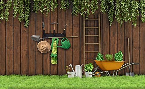 Poolmaster 35601 Mounted/Hanging Outdoor Backyard Garden Tool Organizer Storage Rack, Black