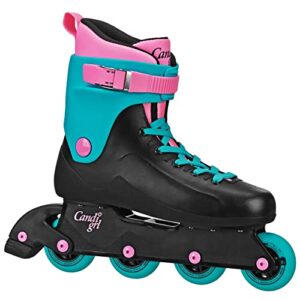 roller derby elite candi grl south beach molded inline skates rocki pop size m08/w09