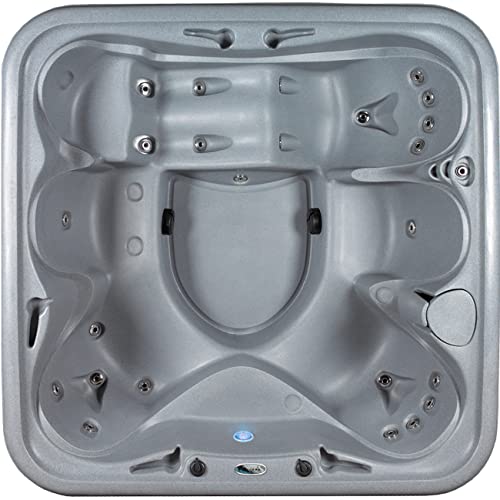 Essential Hot Tubs 24-Jet Waterfront Hot Tub, Seats 5-6, Gray Granite/Charcoal Gray