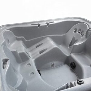 Essential Hot Tubs 24-Jet Waterfront Hot Tub, Seats 5-6, Gray Granite/Charcoal Gray