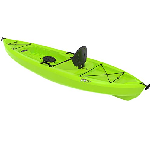 Tioga Sit-On-Top Kayak with Paddle (2 Pack), Lime, 120"