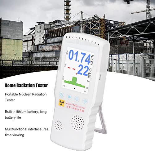 Home Nuclear Radiation Tester, Digital Display Nuclear Radiation Detector, Handheld High Accuracy Digital Radiation Dose Alarm Detector