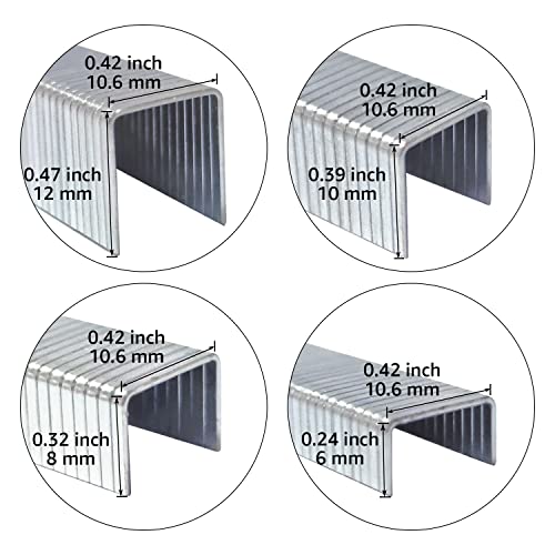 Amazon Basics Standard Staples for Staple Gun, 50 Sheet Capacity, 1000 Count - Pack of 4