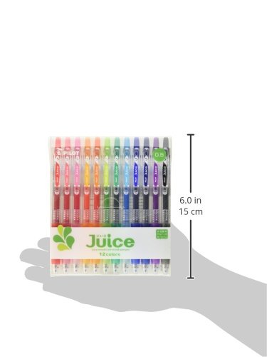 PILOT Juice Gel Ink Ballpoint Pen, 0.5mm, 12 Color Set (LJU120EF-12C)