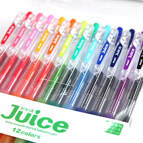 PILOT Juice Gel Ink Ballpoint Pen, 0.5mm, 12 Color Set (LJU120EF-12C)