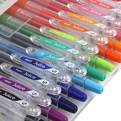 PILOT Juice Gel Ink Ballpoint Pen, 0.5mm, 12 Color Set (LJU120EF-12C)