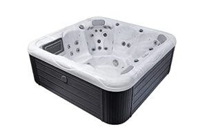 bueno spa new york 6 – person 49 – jet hot tub, sterling silver, gray