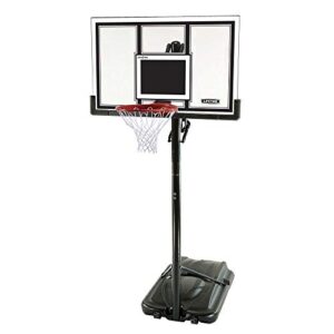 lifetime 71524 xl height adjustable portable basketball system, 54 inch shatterproof backboard