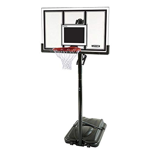 Lifetime 71524 XL Height Adjustable Portable Basketball System, 54 Inch Shatterproof Backboard