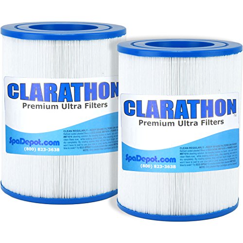 Clarathon Replacement for AquaRest/Dream Maker Hot Tub Spa Filters (Round Cartridge) Aqua Rest (2) Pack