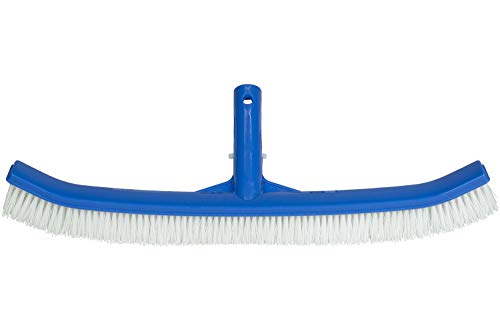 Poolmaster 18100 Curved Swimming Pool Brush Head, 17.5-Inches, Essential Collection, Blue