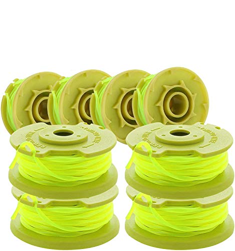 AC80RL3 String Trimmer Replacement Spool Line 080 Inch Twisted Line Compatible with Ryobi One Plus+ AC80RL3 18v, 24v, and 40v Cordless Trimmers ，Weed Eater String Auto-Feed Spool Line 11ft（8-Pack）