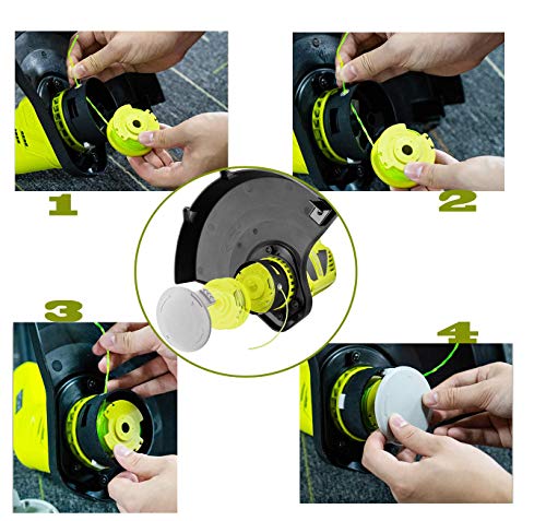 AC80RL3 String Trimmer Replacement Spool Line 080 Inch Twisted Line Compatible with Ryobi One Plus+ AC80RL3 18v, 24v, and 40v Cordless Trimmers ，Weed Eater String Auto-Feed Spool Line 11ft（8-Pack）