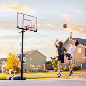 Lifetime 51544 Front Court Portable Basketball System, 50 Inch Shatterproof Backboard