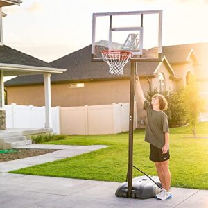 Lifetime 51544 Front Court Portable Basketball System, 50 Inch Shatterproof Backboard