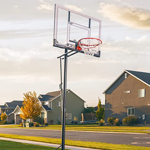 Lifetime 51544 Front Court Portable Basketball System, 50 Inch Shatterproof Backboard