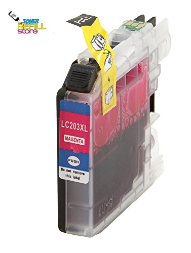 8 Pack - Toner Refill Store Compatible Brother LC203BK, LC203C, LC203M, LC203Y Replacement Ink Cartridges for the Brother: MFC-J4320DW, MFC-J4420DW, MFC-J4620DW, MFC-J5520DW, MFC-J5620DW, MFC-J5720DW. Page Yield: 550 pages at 5% page coverage per page. (2