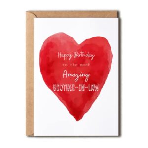 eruditegifts happy birthday to the most amazing brother-in-law – happy birthday brother-in-law card – luxury brother-in-law birthday card