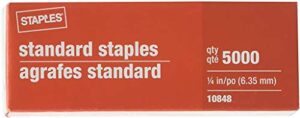 staples standard staples 5 boxes – 25000 staples