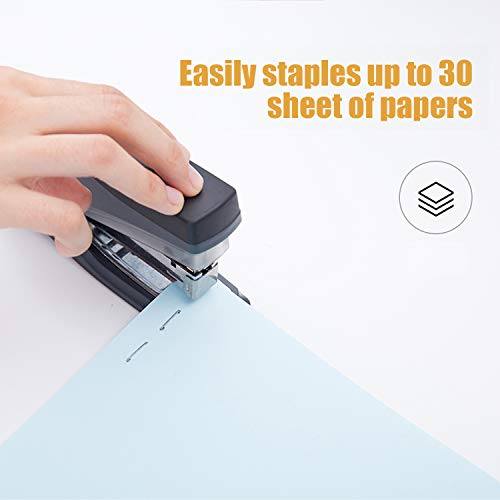 Deli 10,000 Staples, Fits Deli 25, 40 and 60 Sheet Capacity Staplers, Standard 1/4 Inch Length, 24/6, Jam Free Sharp Chisel Point Design, 10 Boxes of 1,000 Staples, Fits Standard Staplers(0012N)