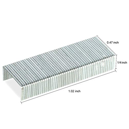 Deli 10,000 Staples, Fits Deli 25, 40 and 60 Sheet Capacity Staplers, Standard 1/4 Inch Length, 24/6, Jam Free Sharp Chisel Point Design, 10 Boxes of 1,000 Staples, Fits Standard Staplers(0012N)