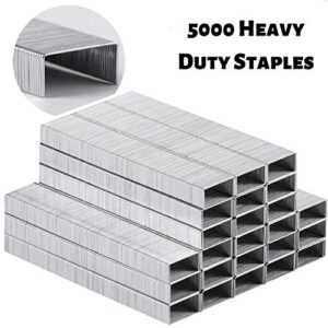 Mr. Pen- Heavy Duty Staples, 5000 Pc Staples, 25 Sheet Staple, 1/4 inch Length(23/6), Staples for Stapler, Staples Office Supply, Office Staple, Paper Staple, One Touch Staple, 100/Strip, Large Staple