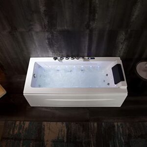 Empava Acrylic Whirlpool Bathtub Hydro-massage Soaking SPA Chromatherapy Jets Tub 67JT351