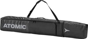 atomic unisex’s double ski bag, black/grey, ns