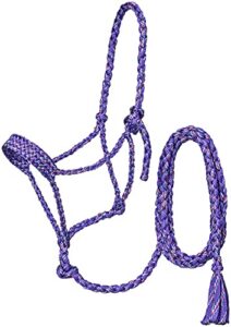 jt international 50-9610-1099 purple funfetti mule tape halter/lead