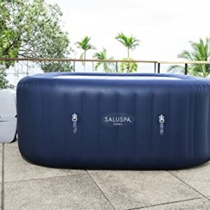 Bestway SaluSpa Hawaii AirJet Inflatable Hot Tub Spa | 71" x 71" x 26" Square Shape | Fits Up to 4-6 Persons