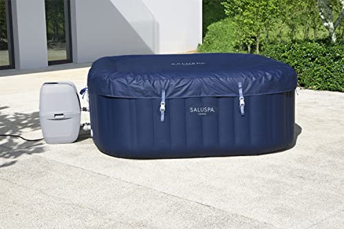 Bestway SaluSpa Hawaii AirJet Inflatable Hot Tub Spa | 71" x 71" x 26" Square Shape | Fits Up to 4-6 Persons