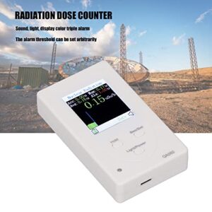 Radiation Dose Counter, High Sensitivity Portable Radiation Detector Quick Response with 3.7V 1000mAh Battery for Laboratory