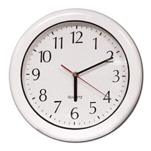 poolmaster 52600 indoor or outdoor clock, white, medium, 12-inch