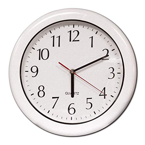 Poolmaster 52600 Indoor or Outdoor Clock, White, Medium, 12-Inch