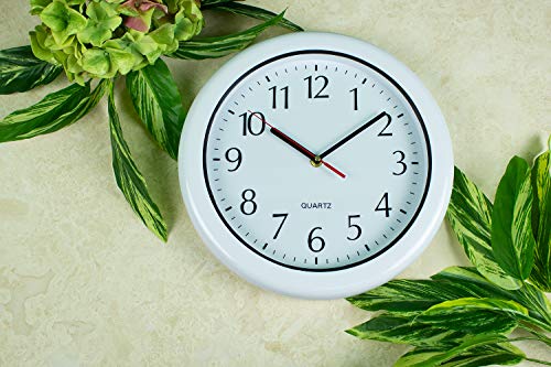 Poolmaster 52600 Indoor or Outdoor Clock, White, Medium, 12-Inch